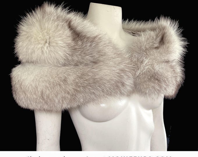 EMBA Lunaraine Mink Fur Coat, Beige Blonde Bolero Jacket, Belted ...
