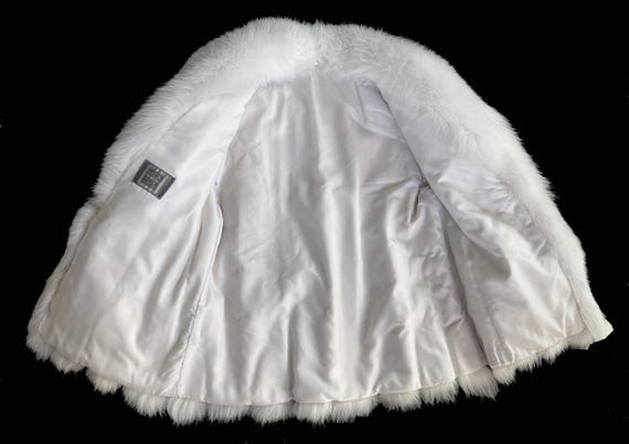 SAGA Arctic FOX Fur Coat, Vintage Ivory White Bolero … - Gem