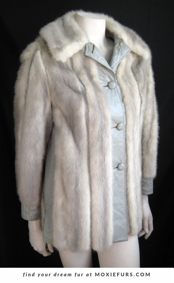 vintage real mink gray - Gem