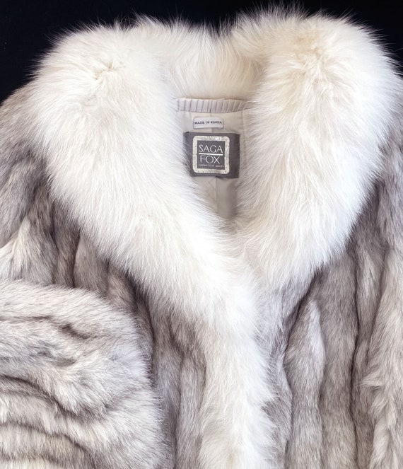 SAGA Norwegian & Arctic FOX Fur Coat, Winter Wedding … - Gem