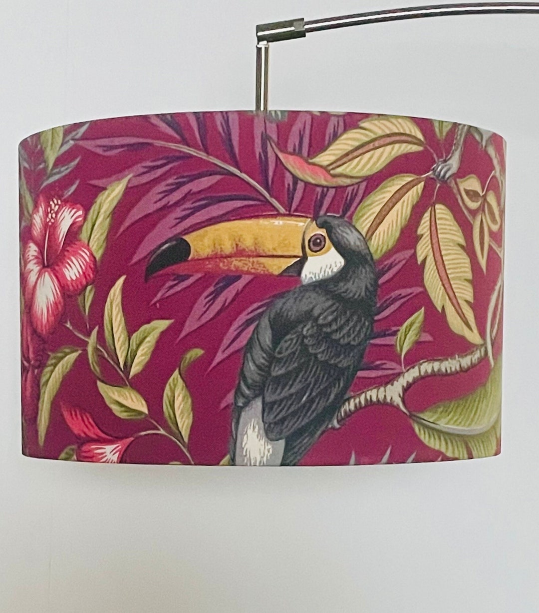 TOUCAN BIRD Lampshade, Red Toucan Lampshade, Tropical Lampshade ...