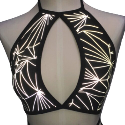 REFRACTION REFLECTIVE Lila Top Women's Festival Top - Etsy