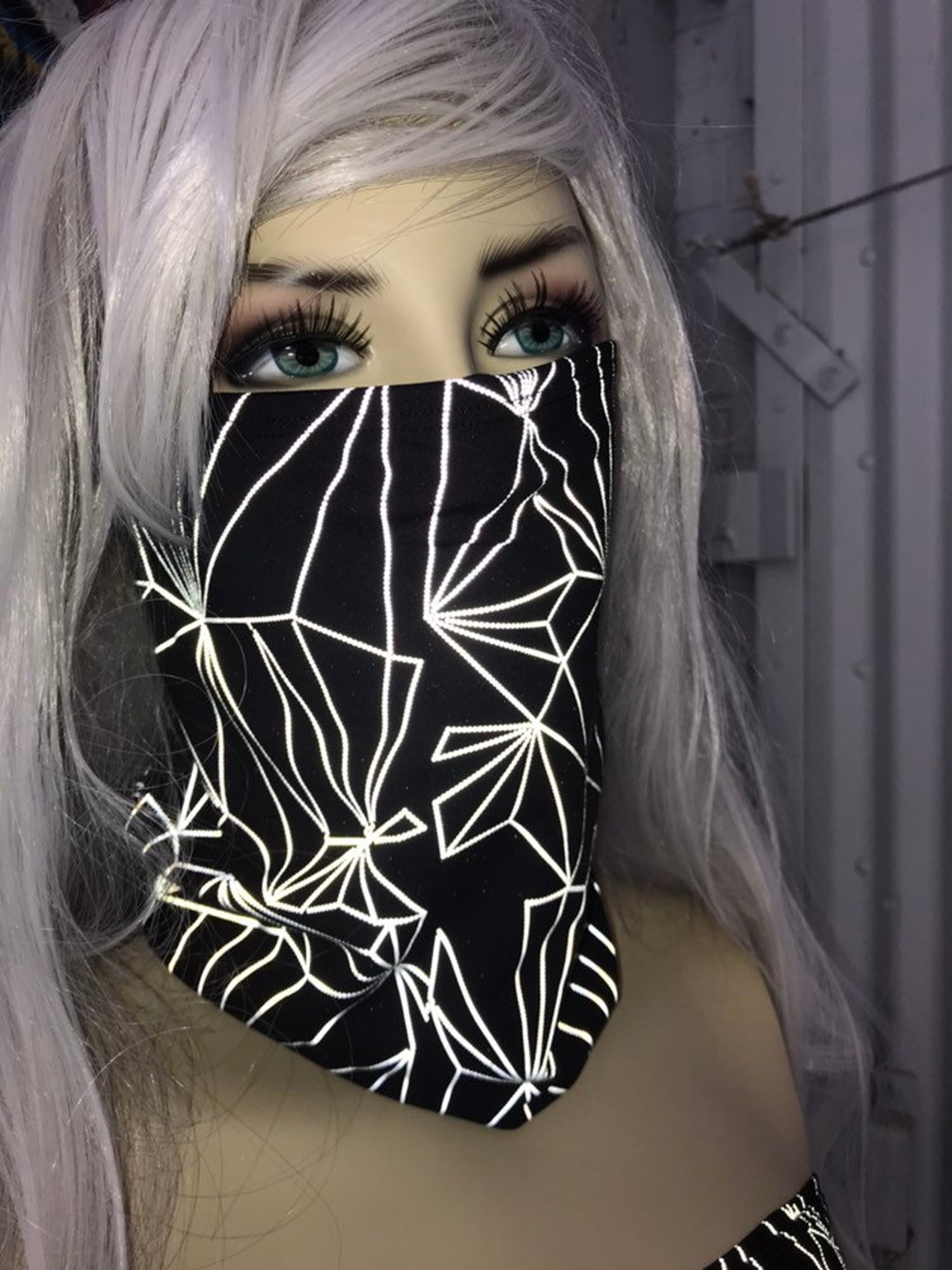 Reflective Dust Mask: Rave Festival Gaiter - Etsy