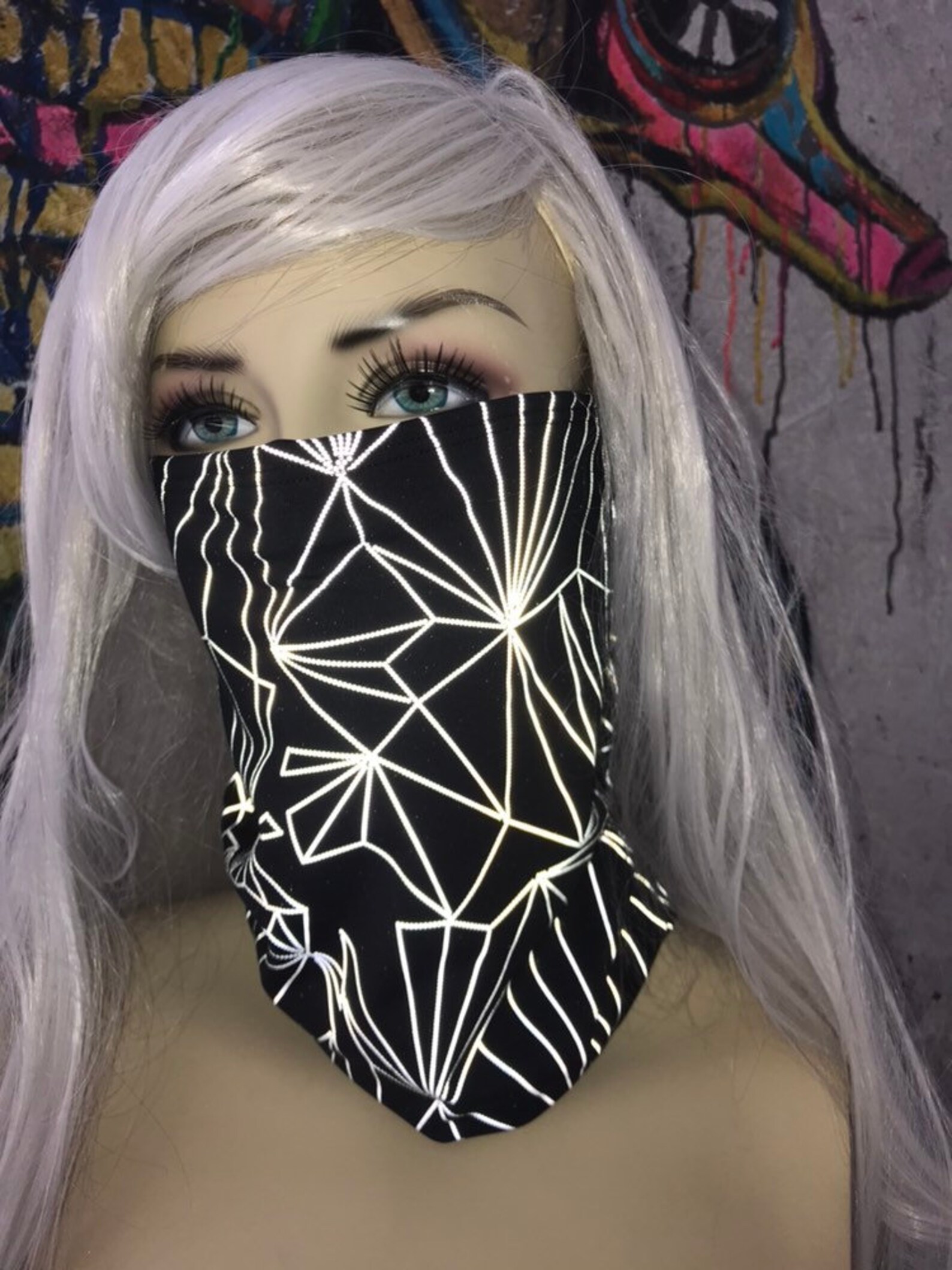 Reflective Dust Mask: Rave Festival Gaiter - Etsy