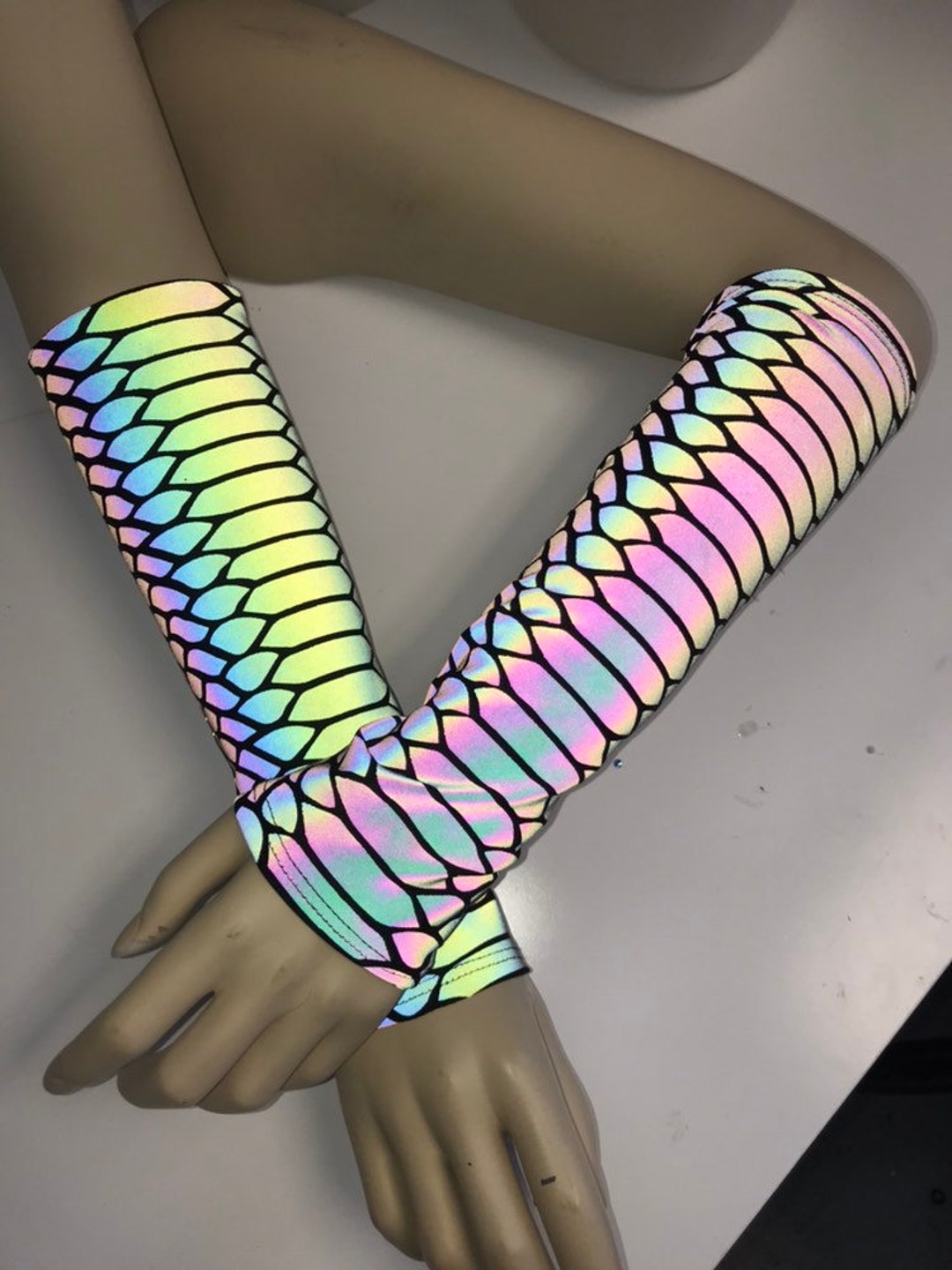 SLITHER | REFLECTIVE | Gloves, Festival Accessories, Rave Gloves - Etsy