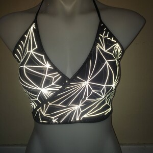 REFRACTION | REFLECTIVE | Lila Top, Women's Festival Top, Rave Top - Etsy