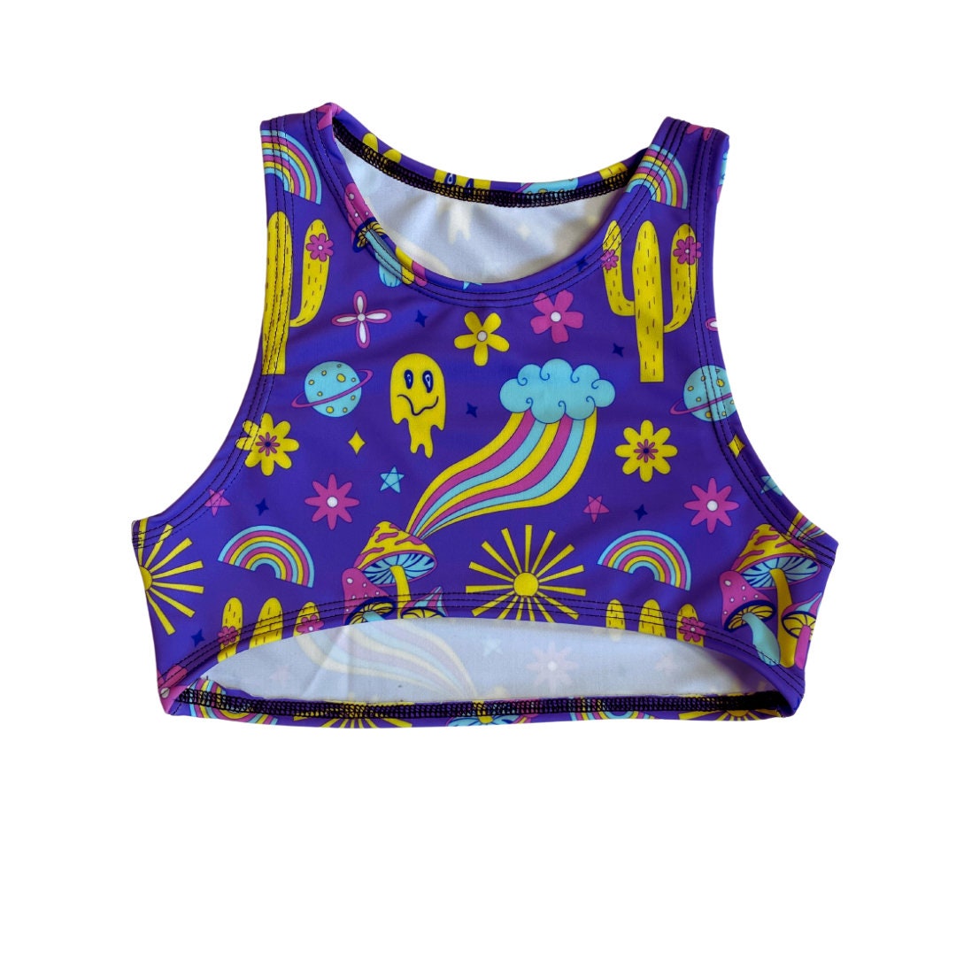 DESERT DAYTRIPPER | Underboob Sporty Crop Top, Women's Festival Top ...