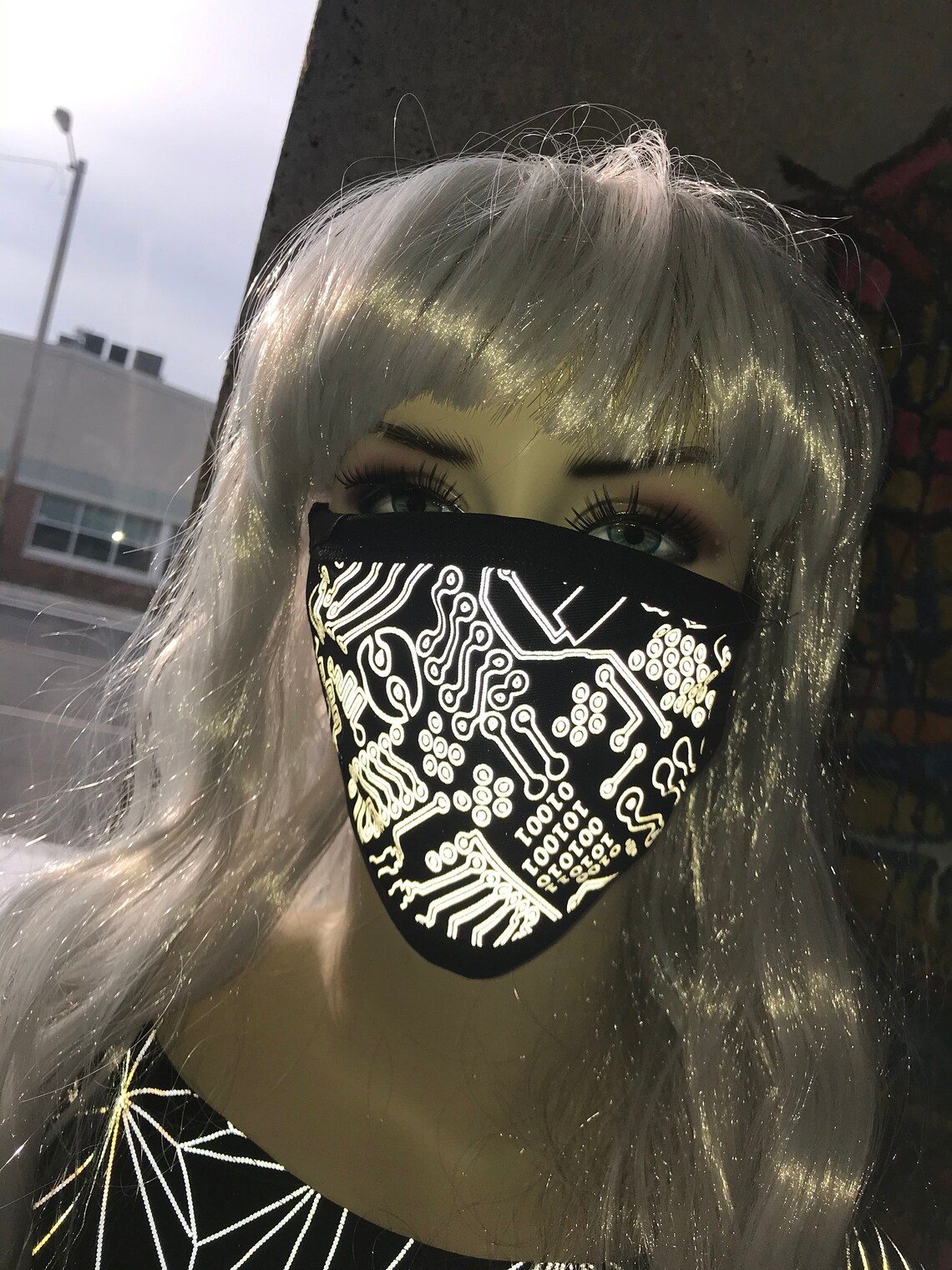 Light Reflective Face Mask Matrix | Etsy