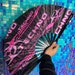PINK TECHNO Hand Fan, Rave Accessories, Festival Fan - Etsy