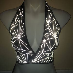 REFRACTION | REFLECTIVE | Lila Top, Women's Festival Top, Rave Top - Etsy