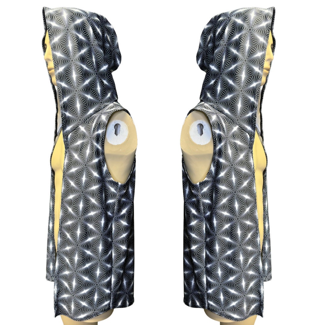 ENIGMA | Slim Fit Men's Rave Hooded Tank Top Vest, Festival Shirt - Etsy