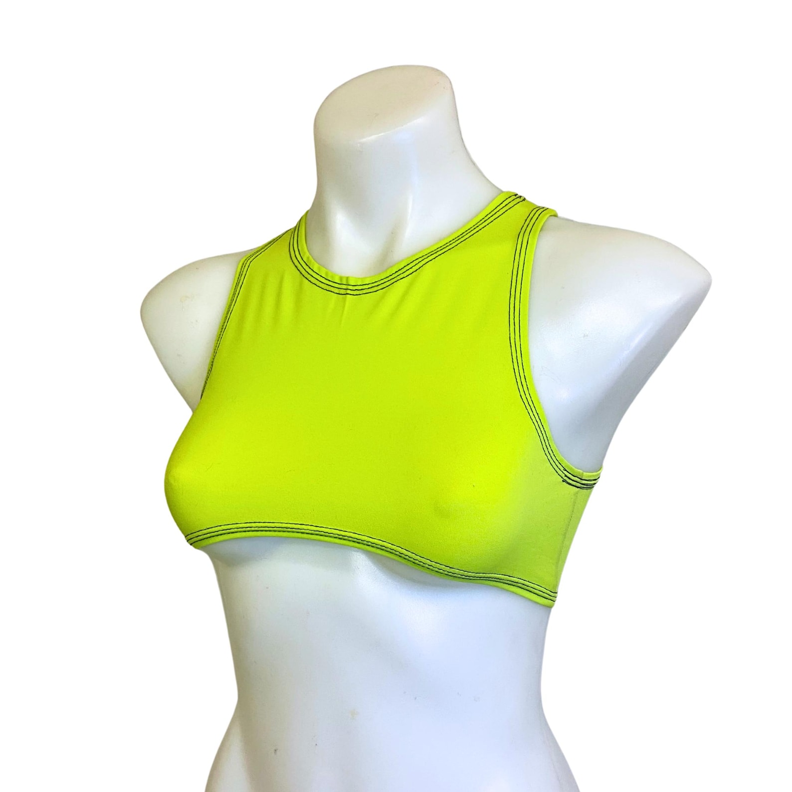 Green Underboob Crop Top: Rave Festival Swim Top - Etsy