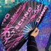 PINK TECHNO Hand Fan, Rave Accessories, Festival Fan - Etsy