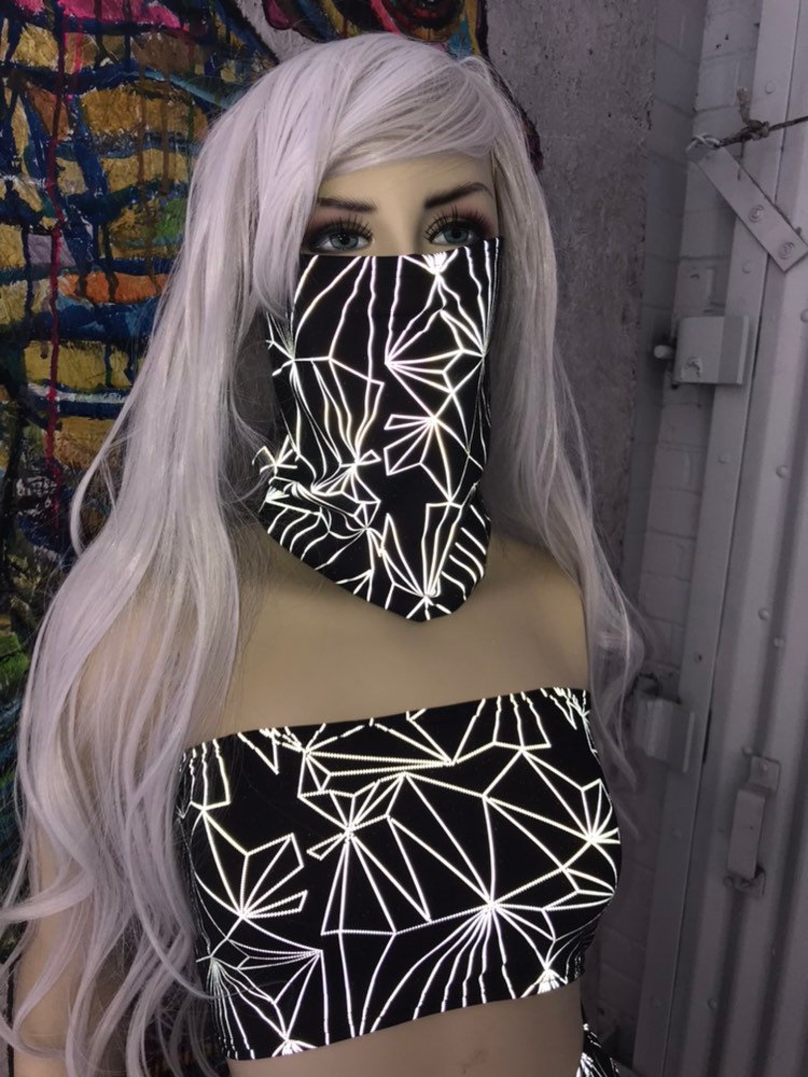 Reflective Dust Mask: Rave Festival Gaiter - Etsy