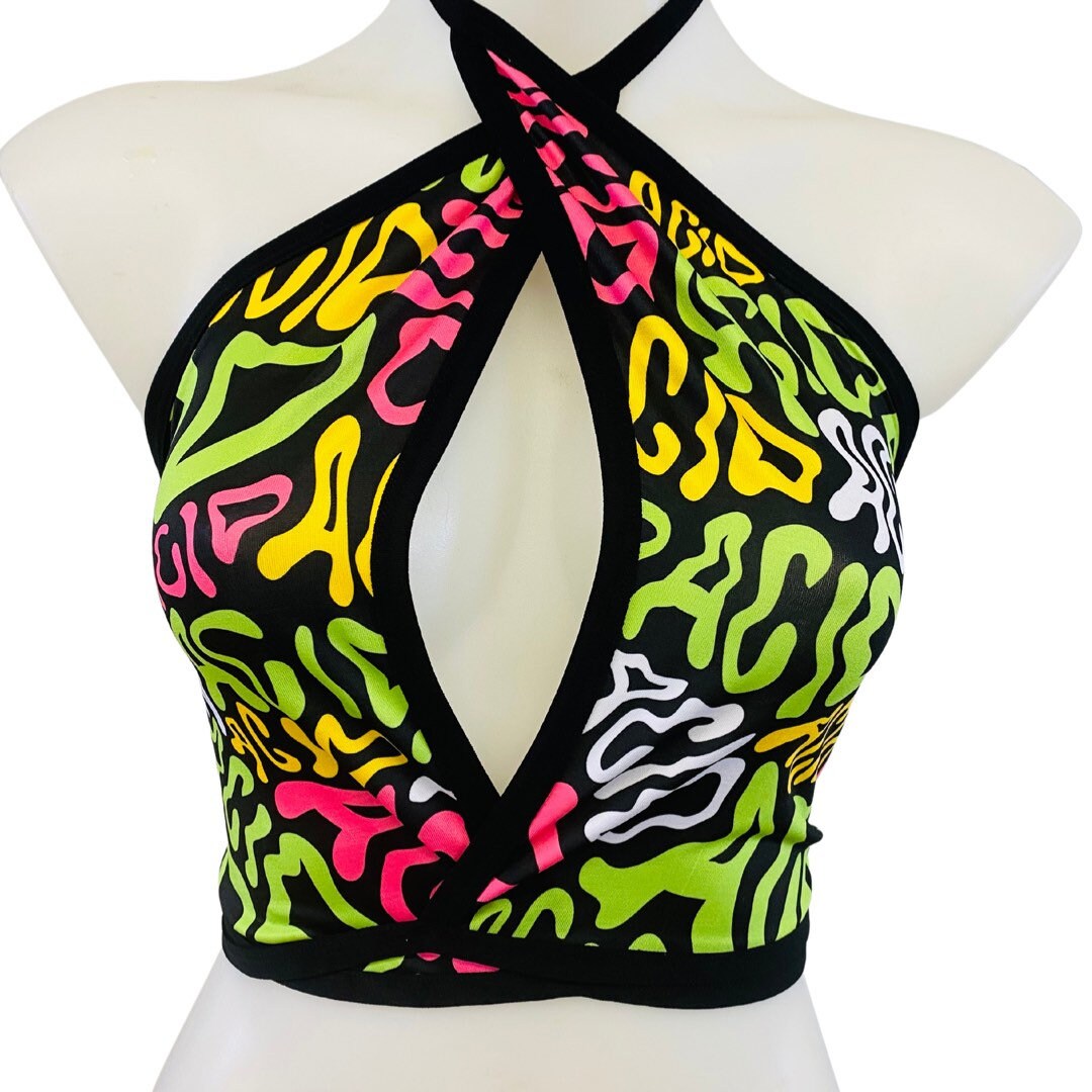 ACID Lila Top Women's Festival Top Rave Top - Etsy