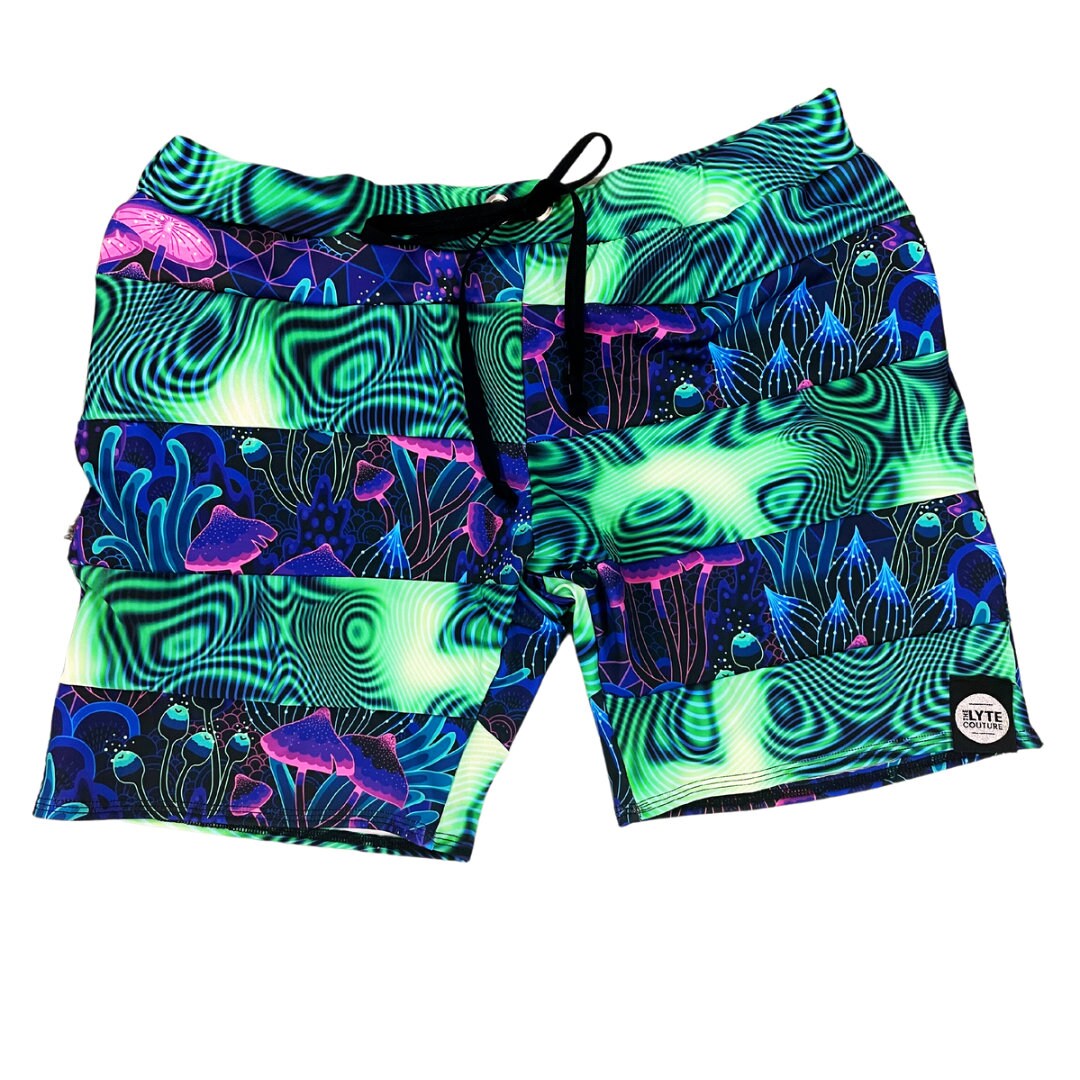 OOAK SIZE XL 8 Inch Inseam Mens Shorts Festival Shorts - Etsy