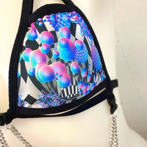 PORTAL PUZZLE | Chain Cage Top, Festival Top, Rave Top With Chains - Etsy