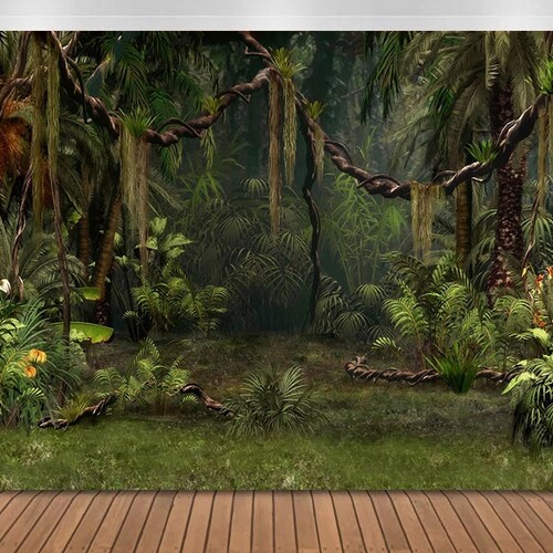 Tropical Forest Photography Backdrop Birthday Party Portrait - Etsy