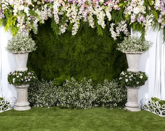 Grass wall backdrop | Etsy
