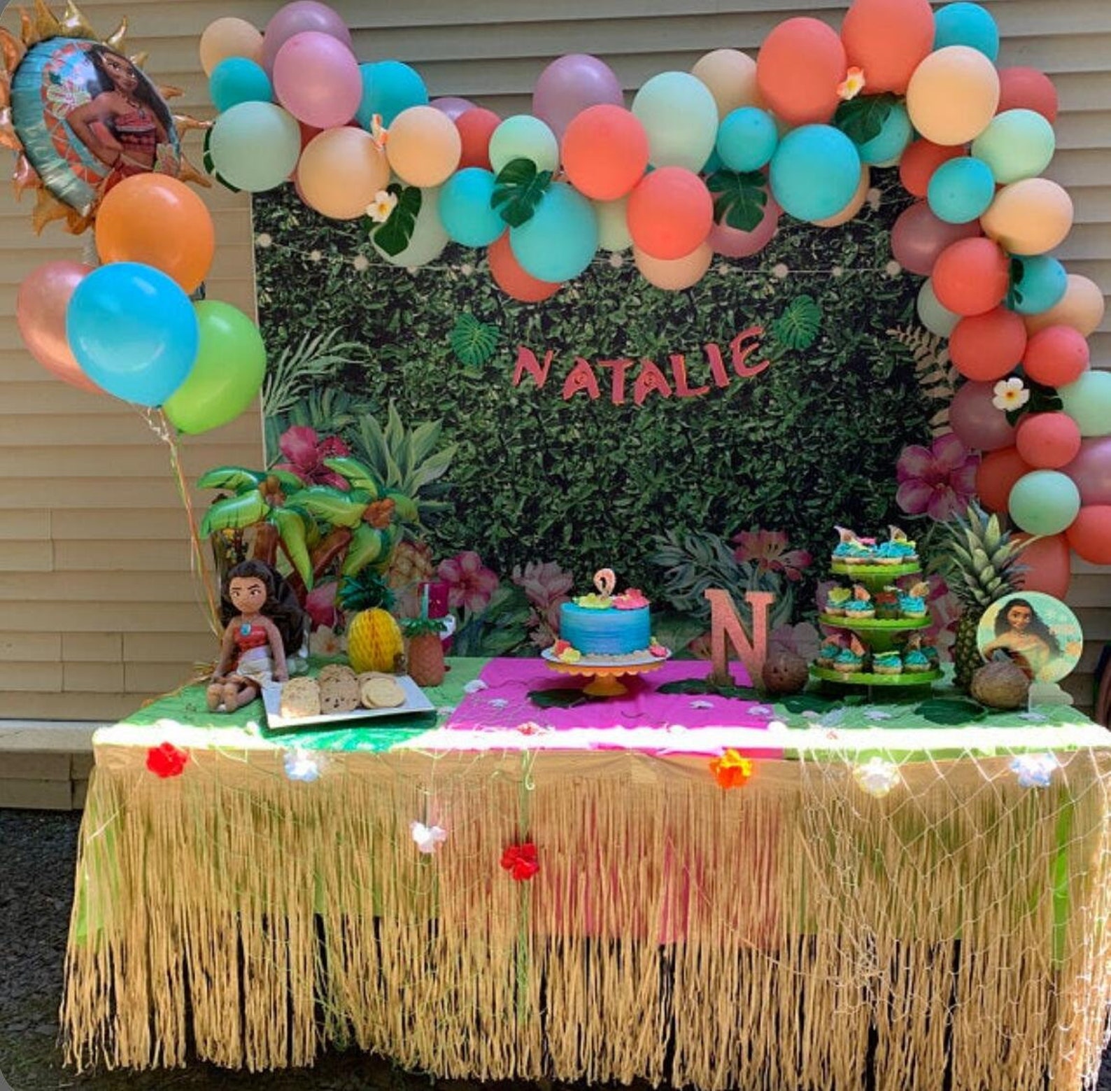 Summer Birthday Party Decoration Aloha Photo Background Beach - Etsy