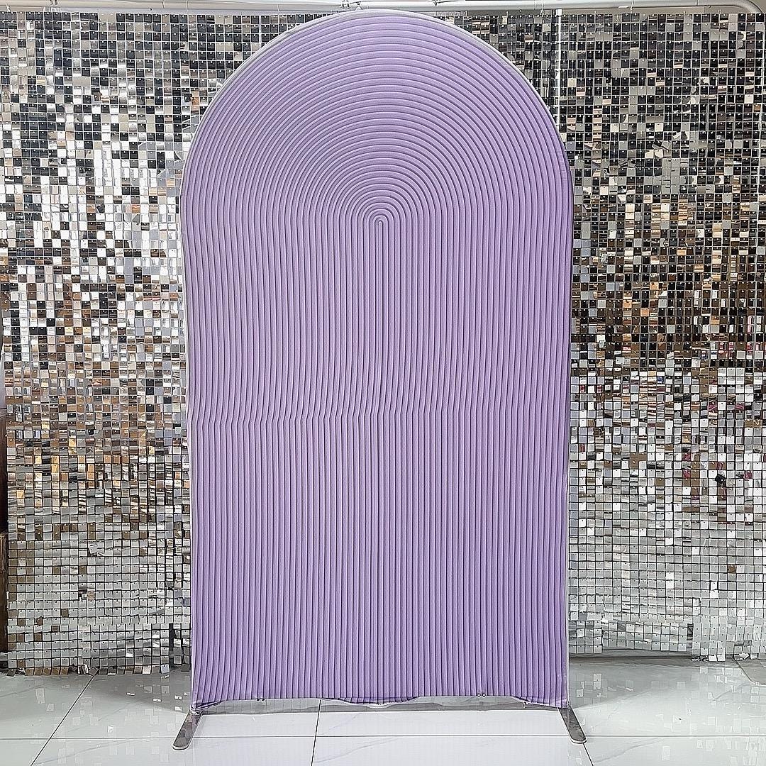 Elastic Fabric Ripples Arched Frame Cover for Birthday Parties, Double ...