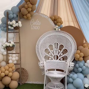 Mexican First Fiesta Arch Backdrop Stand Covers Lace Wedding Parties ...