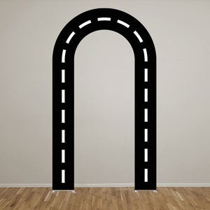 Arch Backdrop Covers for Racing Car Motorcycle Birthday Party Pedestal ...