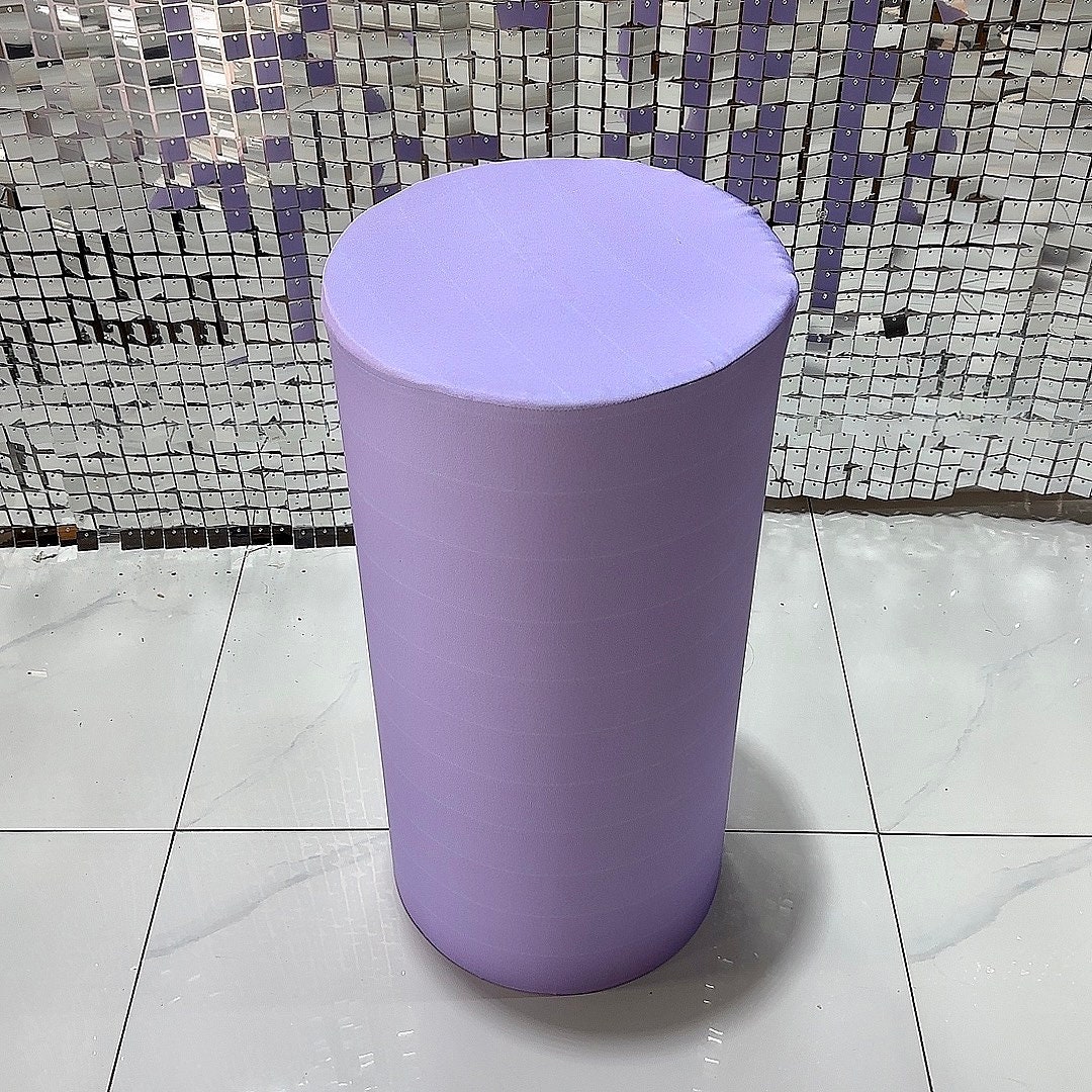 Lavender Elastic Cylinder Pedestal Cover Sweet Table - Etsy