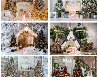 Christmas Photo Booth Backdrop | Etsy