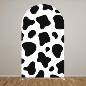 Blue Cows Farm Plaids Arch Backdrop Stand Covers Barn Farm Birthday ...