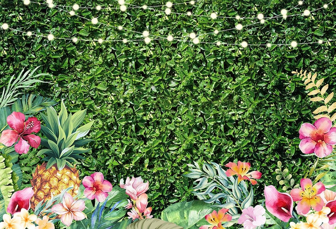 Summer Birthday Party Decoration Aloha Photo Background Beach - Etsy