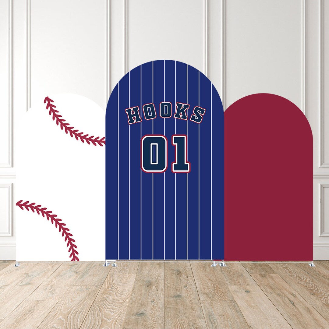 Arch Backdrop Stand Covers Baseball Theme Birthday Party Decorations ...