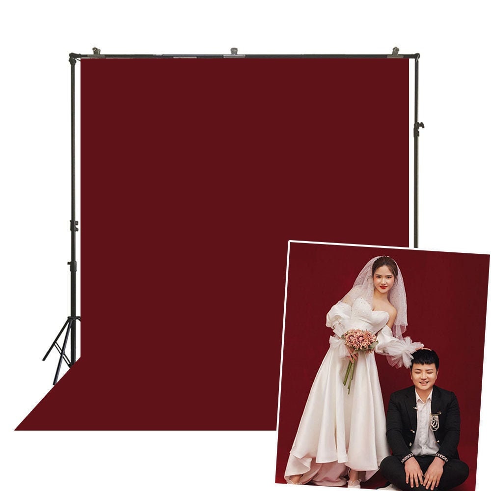 Studio photography backdrop solid dark red seamless photo | Etsy