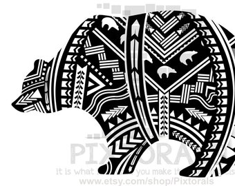 Polynesian Tribal Vector - Etsy
