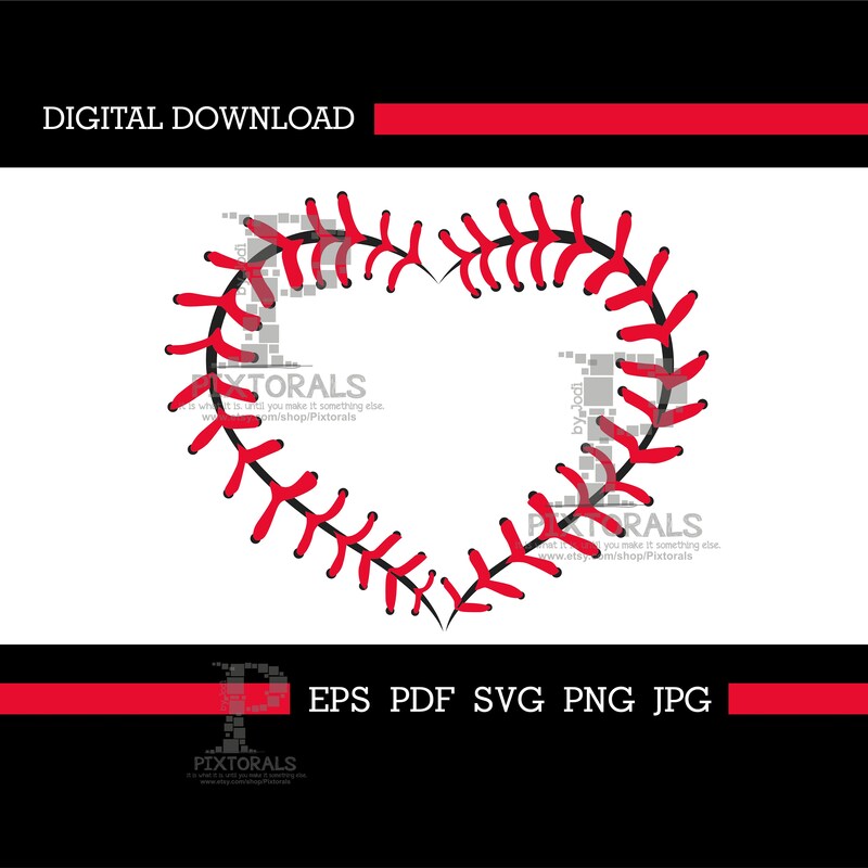Baseball Heart - Etsy