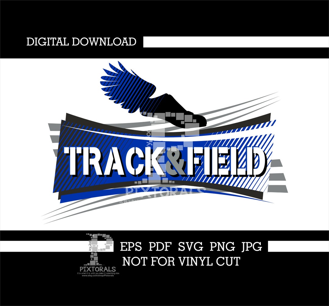 Track and Field, Tee Design, Digital Download, Eps, Pdf, Svg, Jpg, Png ...