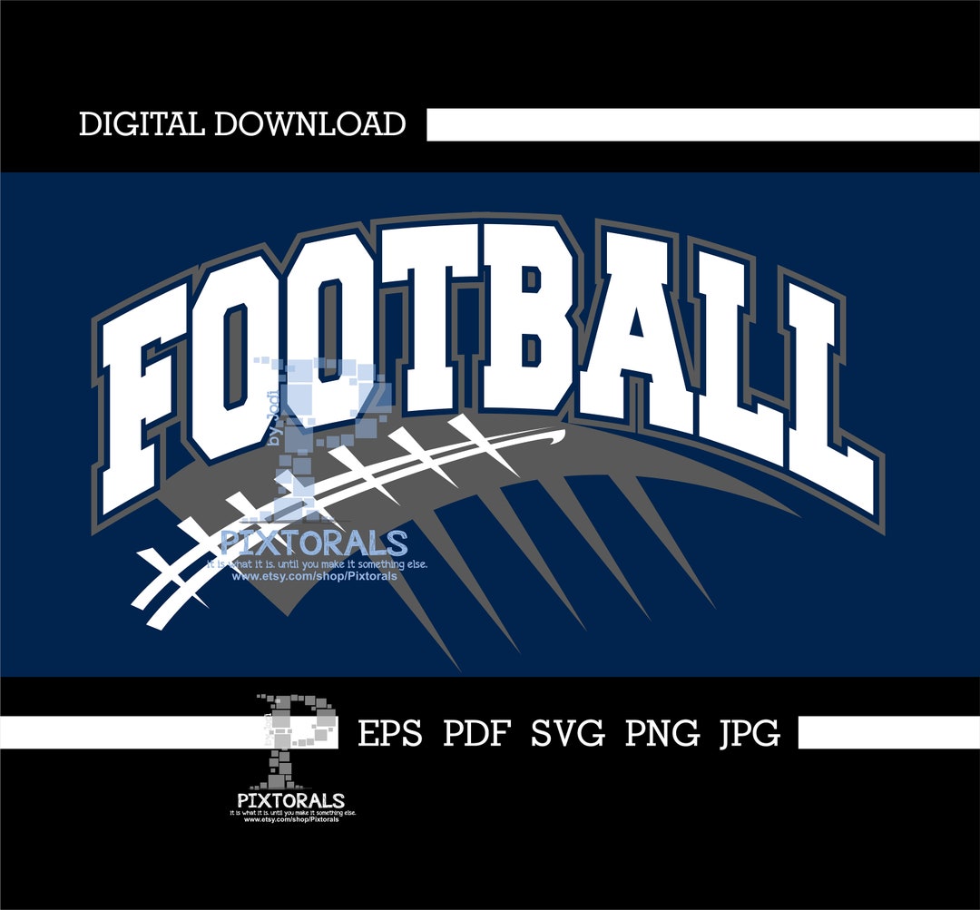 Football Tail Design, Digital Download, Vector, Clipart, Eps, Pdf, Svg ...