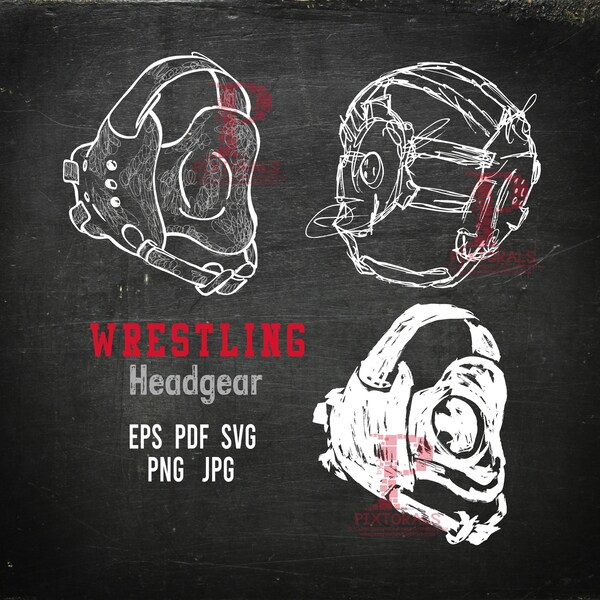 Wrestling Head Gear Svg - Etsy