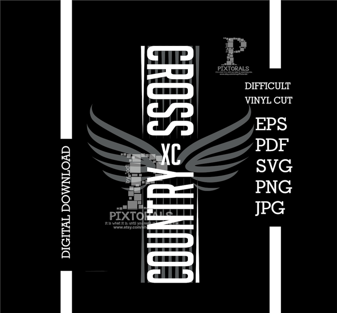 Cross Country Vertical Tee Design, Cross Country Vector, Cross Country ...