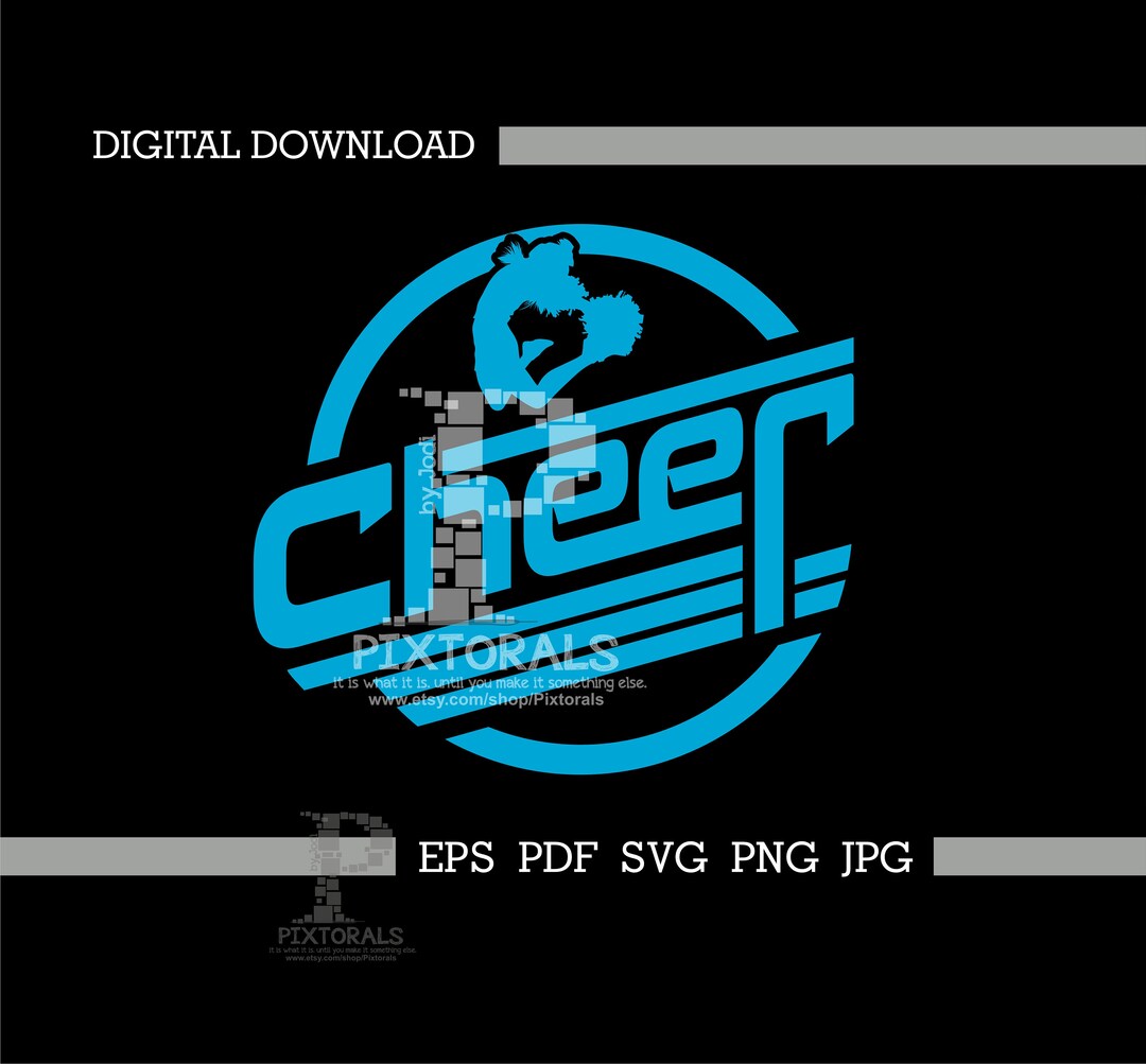 Cheer Circular T-shirt Design, Cheer Vector, Cheer SVG, Eps, Pdf, Png ...
