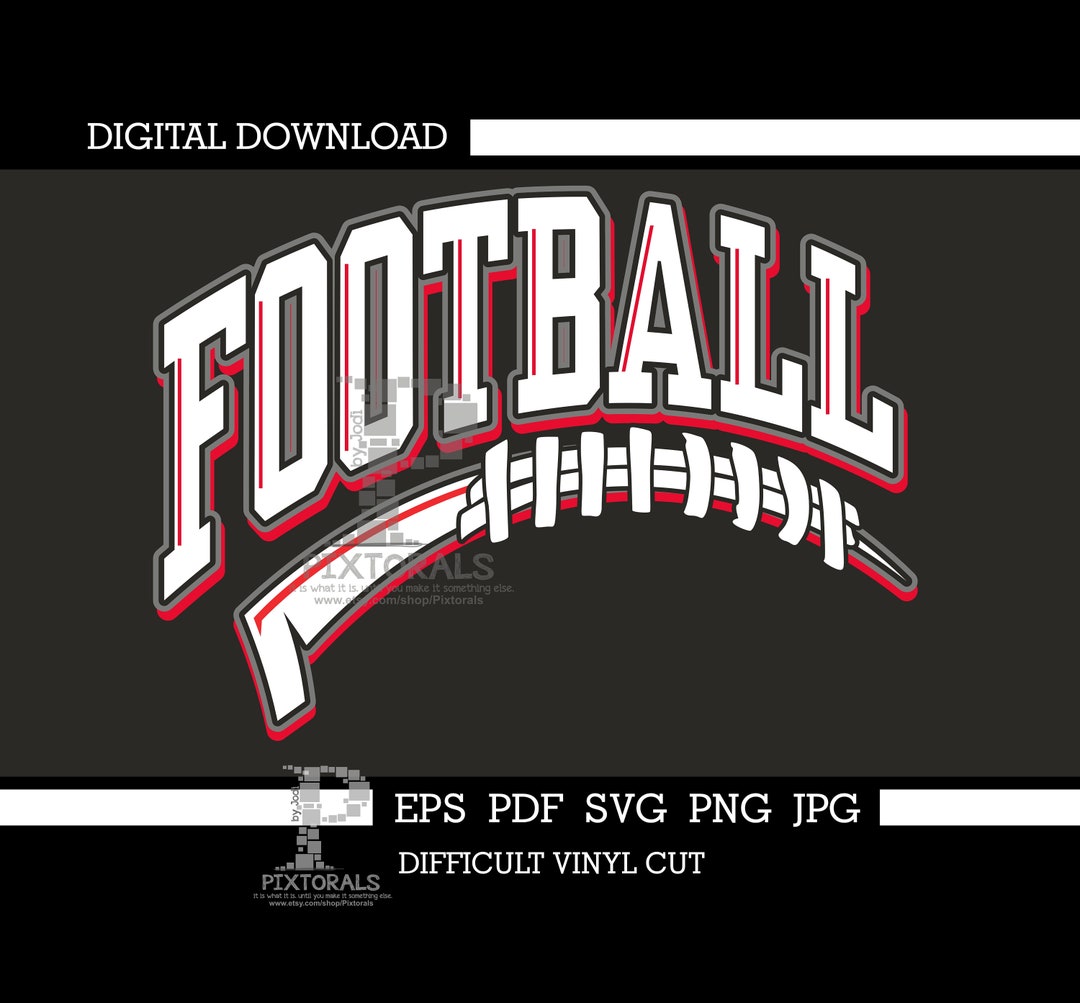 Football Tail Design, Digital Download, Eps, Pdf, Svg, Jpg, Png ...
