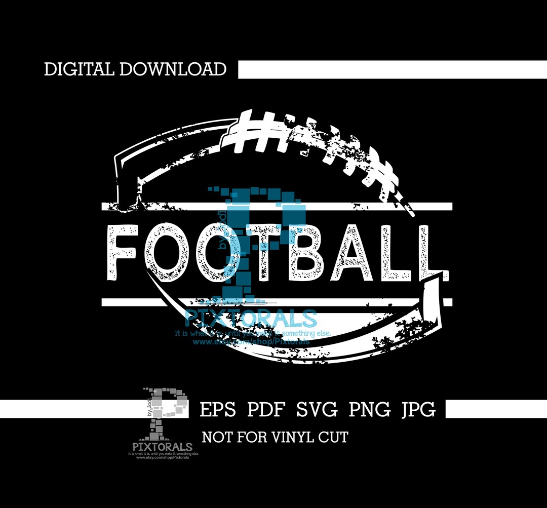 Vintage Football Design, Digital Download, Clipart, Eps, Pdf, Svg, Jpg ...