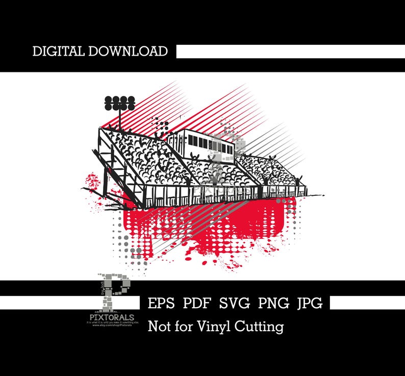 Football Bleachers Sketch Design Red, Football Bleachers Vector ...