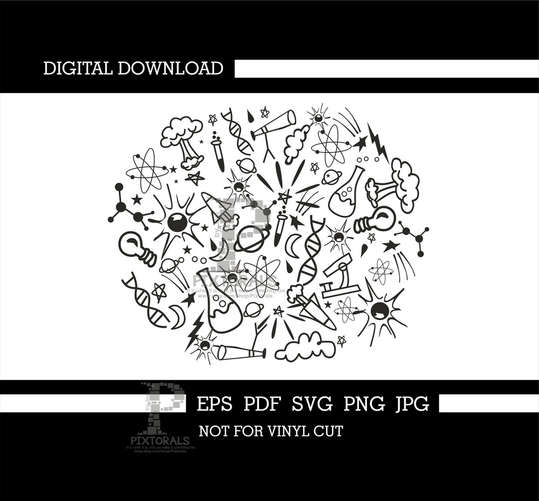 Science Doodle Design, Science Clipart, Science Vector, Science Logo ...