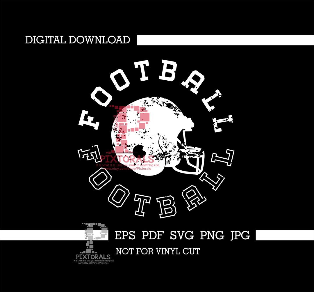 Vintage Football Design, Eps, Pdf, Svg, Jpg, and Png, T-shirt Graphics ...