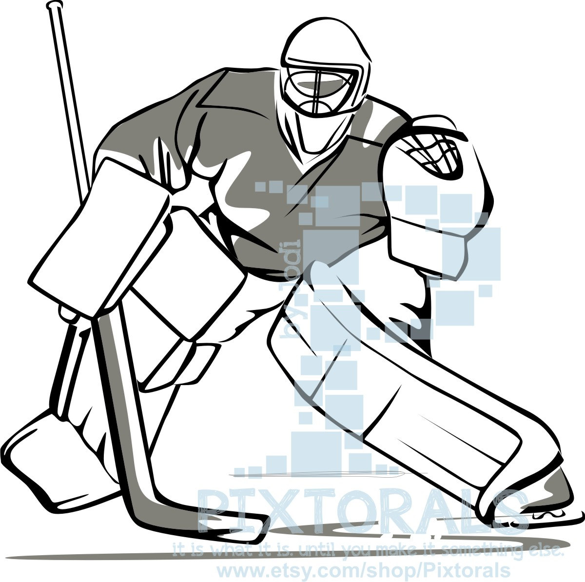 Hockey Goalie Drawings