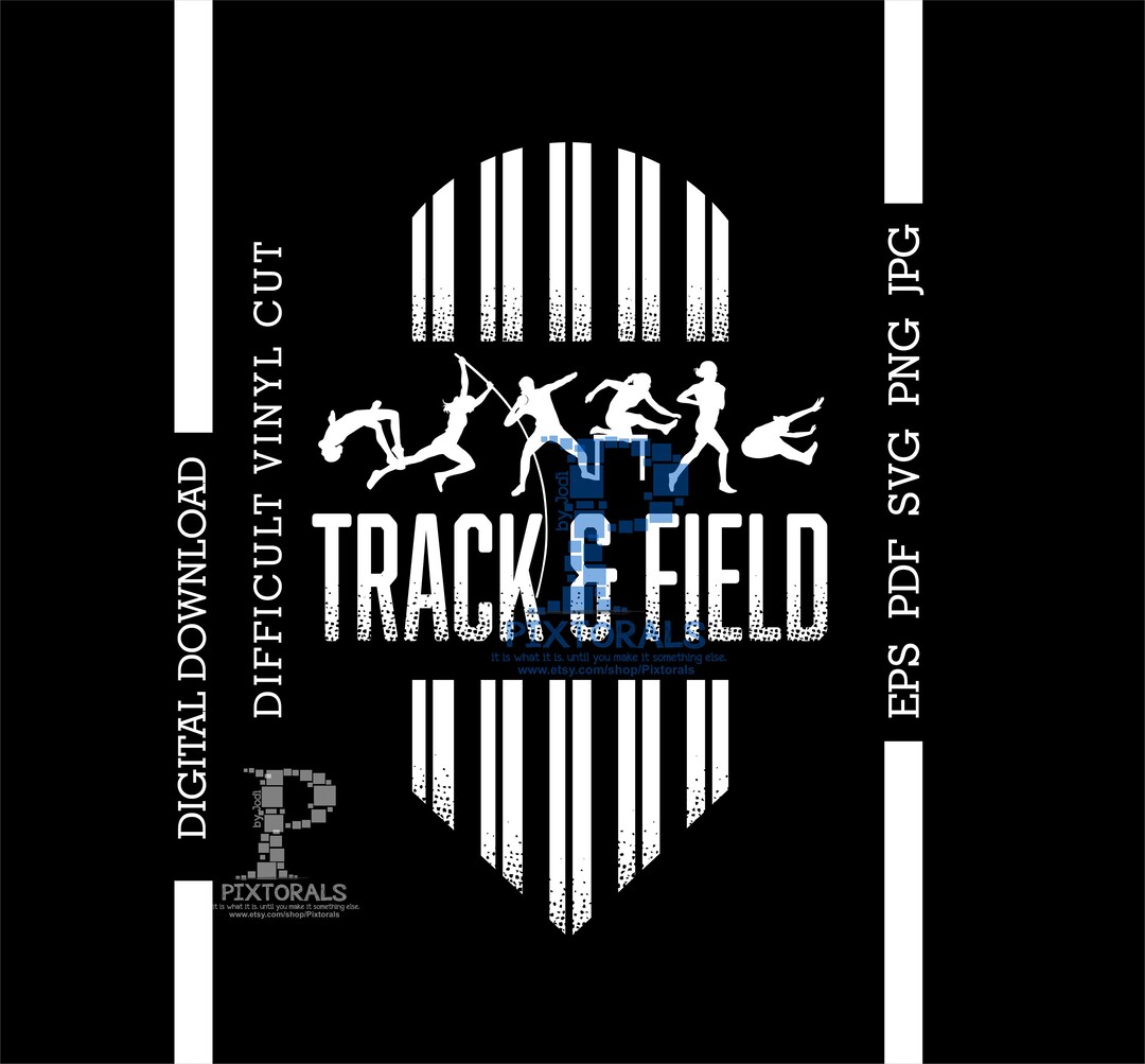 Track and Field, Girls, Digital Download, Eps, Pdf, Svg, Jpg, Png, Clip ...