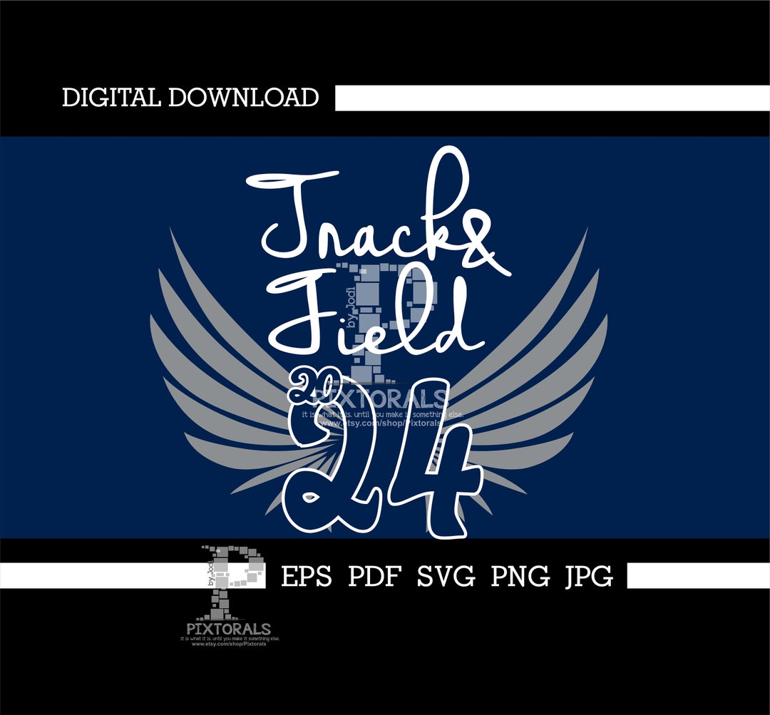 Track and Field Design, Wings, Digital Download, Vector, Clip Art, Eps ...