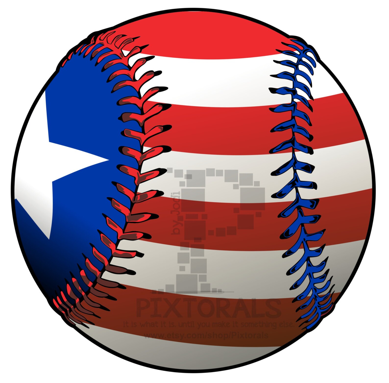Béisbol con bandera PNG Fondos transparentes archivo EPS - Etsy España