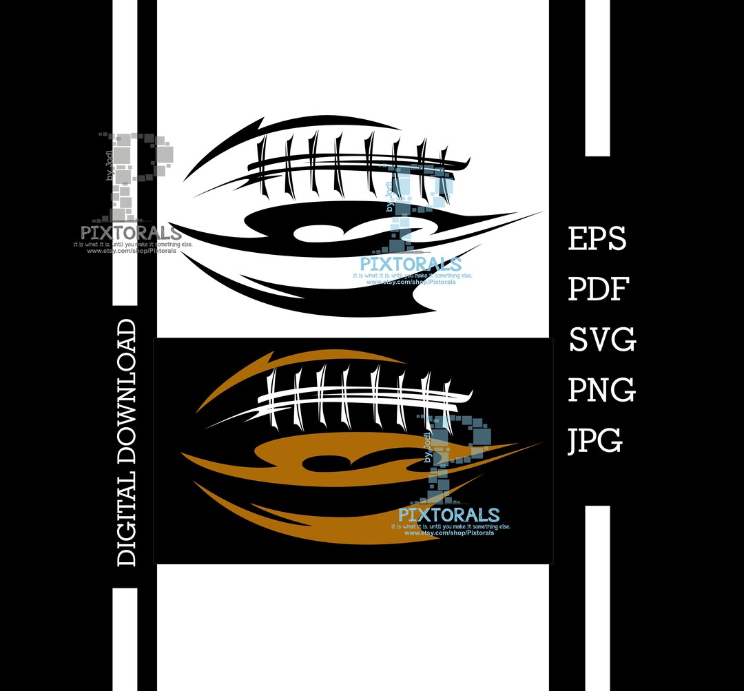 Football, Tribal Art, Digital Download, Graphics, Clipart, Vector, Eps ...